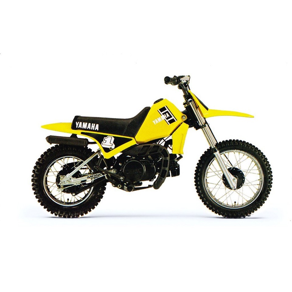 Sticker Decal Yamaha PW 80 1983 side cover tank | eBay