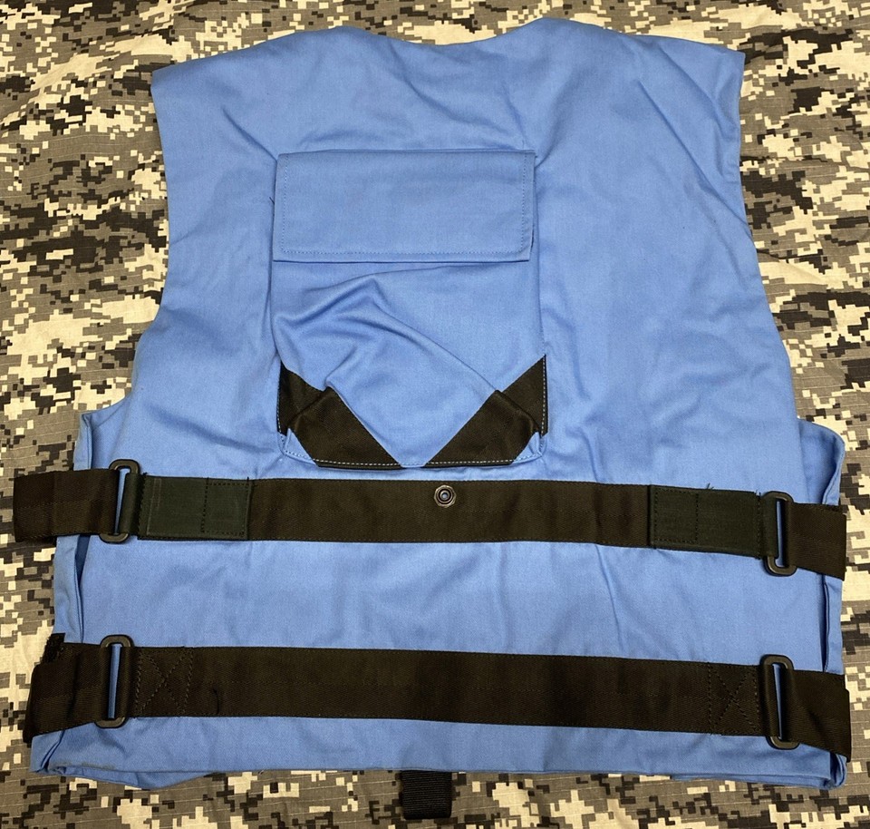 GENUINE BRITISH ARMY UN PEACEKEEPER BLUE IS ECBA CBA BODY ARMOUR COVER ...