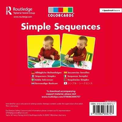 Simple Sequences: Colorcards (Colorcards) by Speechmark [Cards] | eBay
