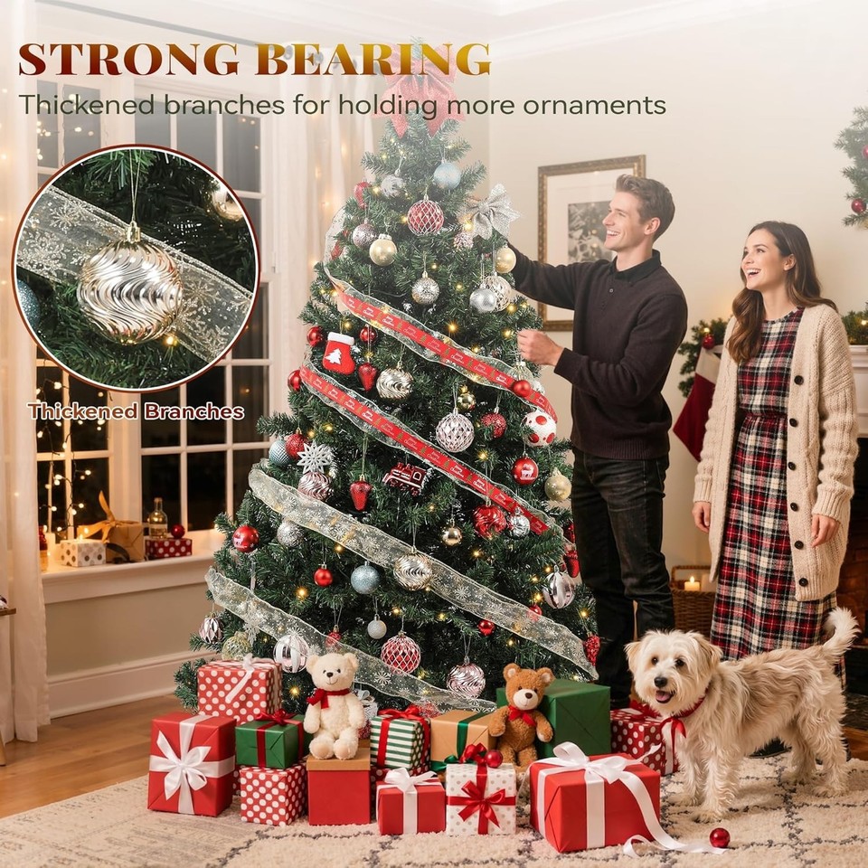 🎄 Home Decorators 7.5 ft Pre-Lit Duchess Fir Christmas Tree 🎄 | eBay