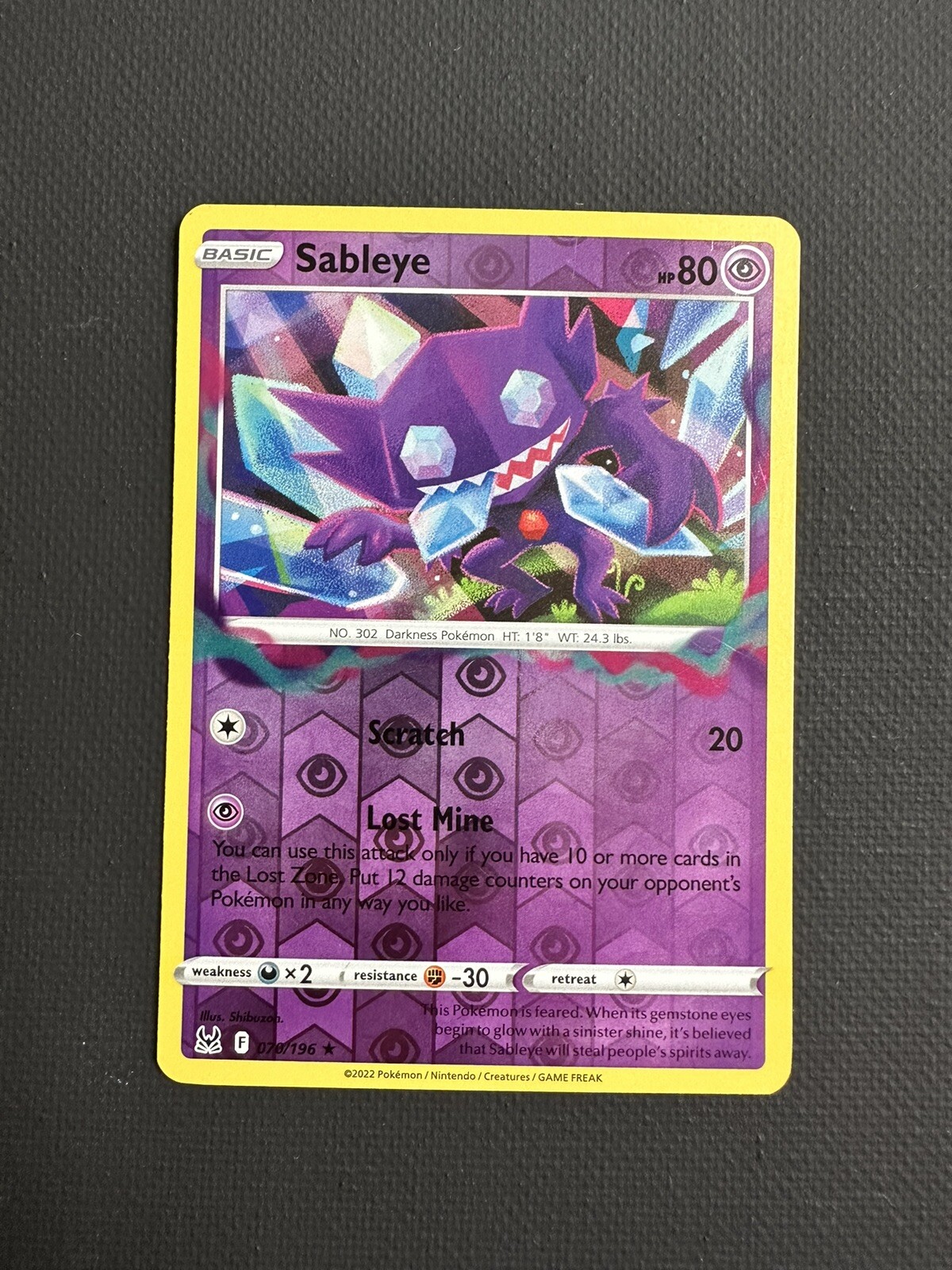 Sableye 070/196 Reverse Holo Rare Mint/NM | eBay