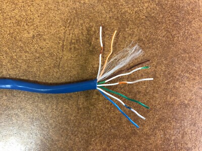 50' Superior Essex 3NP4P24BLPESSPV 4 Pair 24 AWG Cat 3 CMR Telephone ...