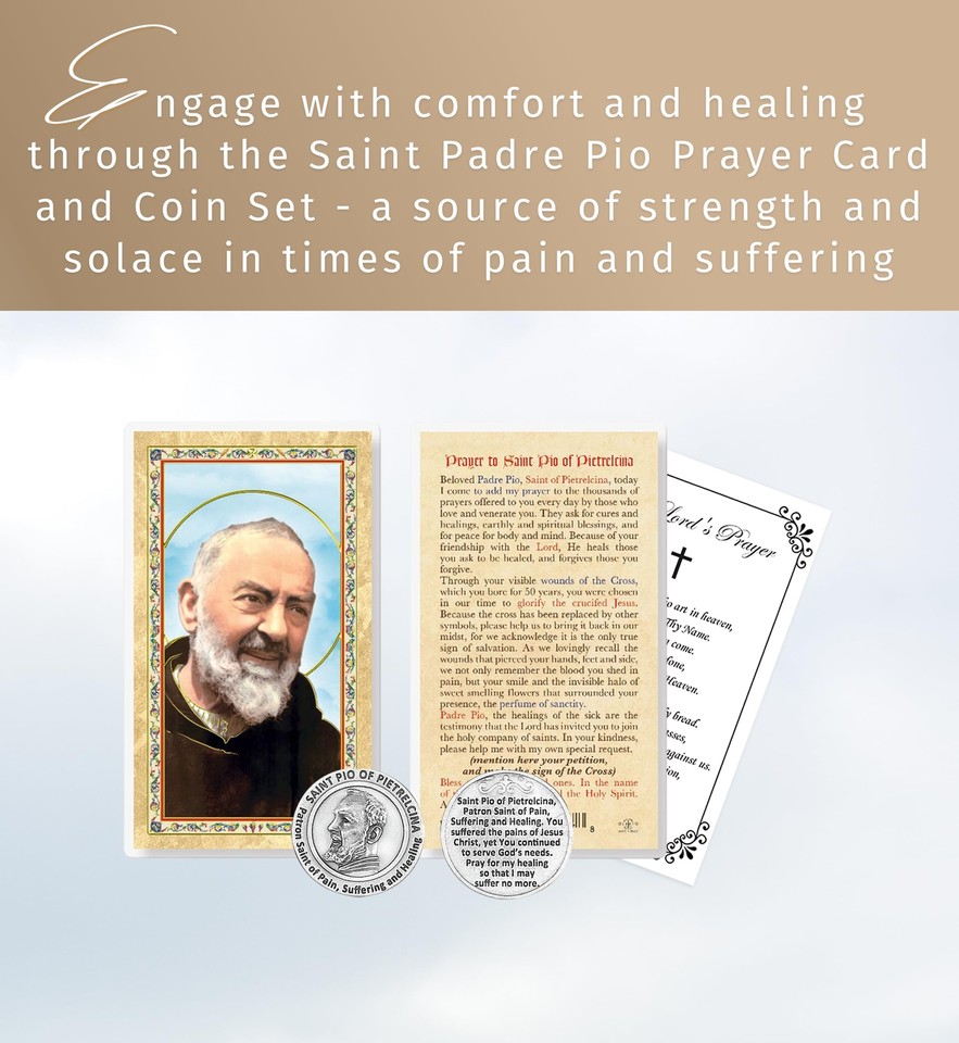 Padre Pio Healing Prayer Card - Laminated Saint Padre Pio Prayer Card Padre P... | eBay