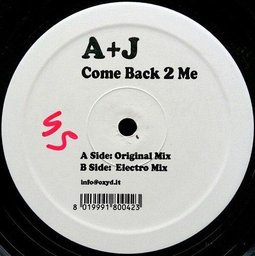 A+J - Come Back 2 Me (12") | eBay UK