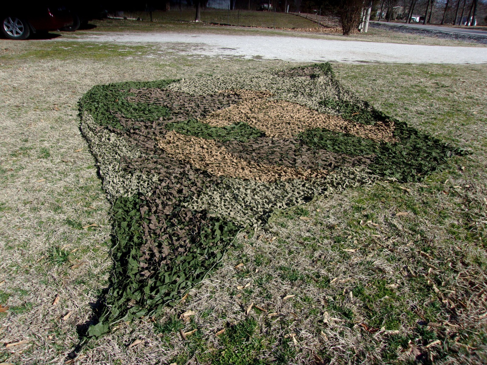 MILITARY SURPLUS CAMO CAMOUFLAGE NET NETTING VERY GOOD CONDITION 24x15 ...