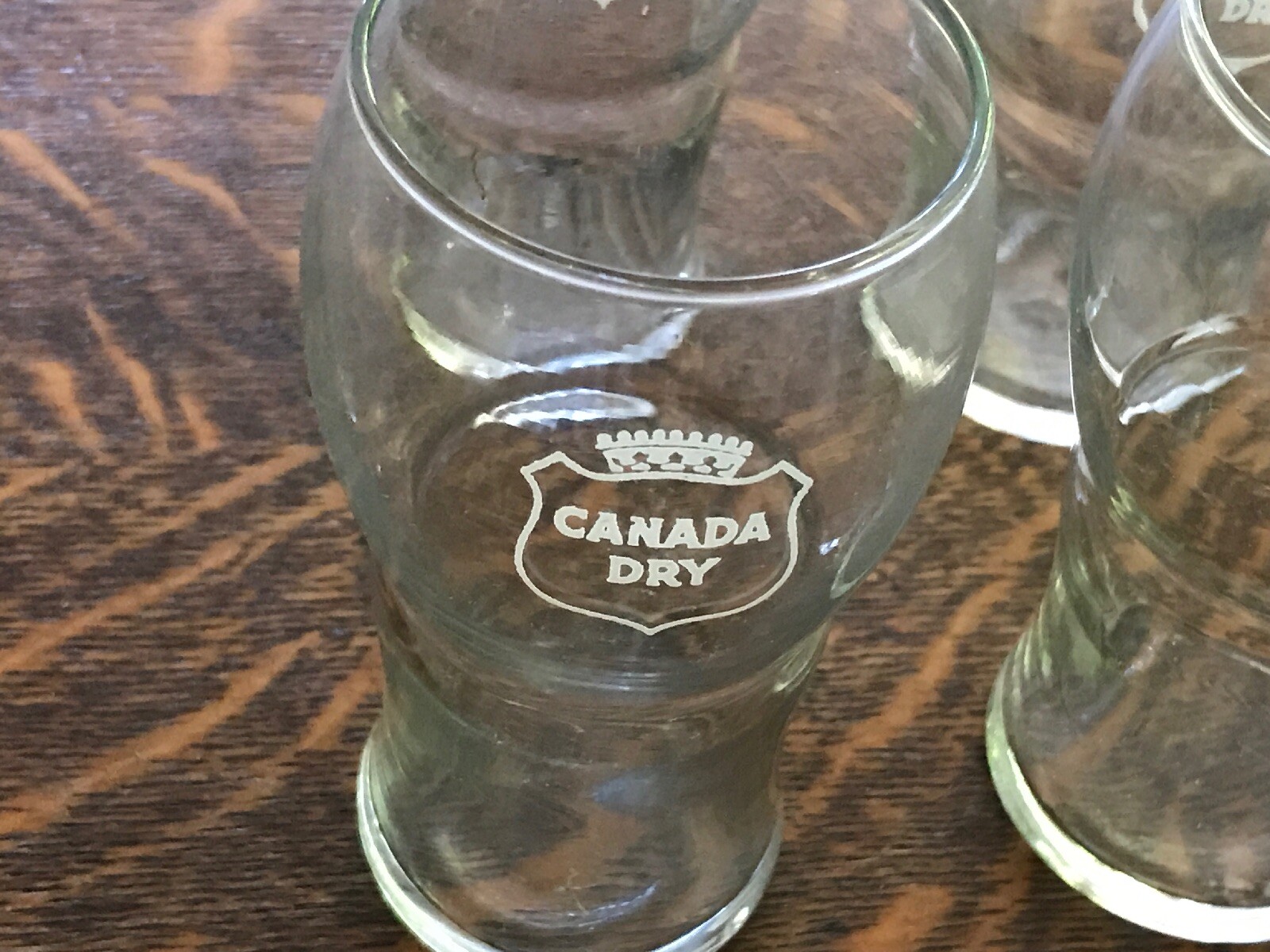 4 Vintage Canada Dry Soda Fountain Glasses | eBay