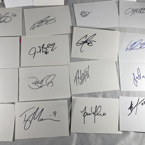Huge Lot Of Frederick Keys Autographed Index Cards Baltimore Orioles ...