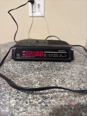Sony Dream Machine ICF-C25 AM/FM Alarm Clock Radio Black Tested See ...