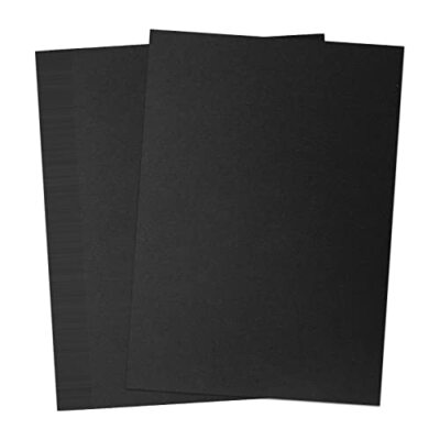 50 Sheets Extra Heavy Weight Black Cardstock Paper 130 lb/350GSM A4 ...