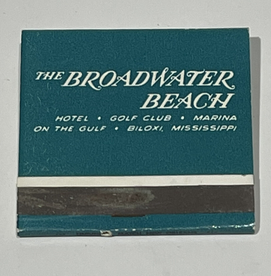 Vintage Matchbook The Broadwater Beach Hotel Biloxi, Mississippi (1) | eBay