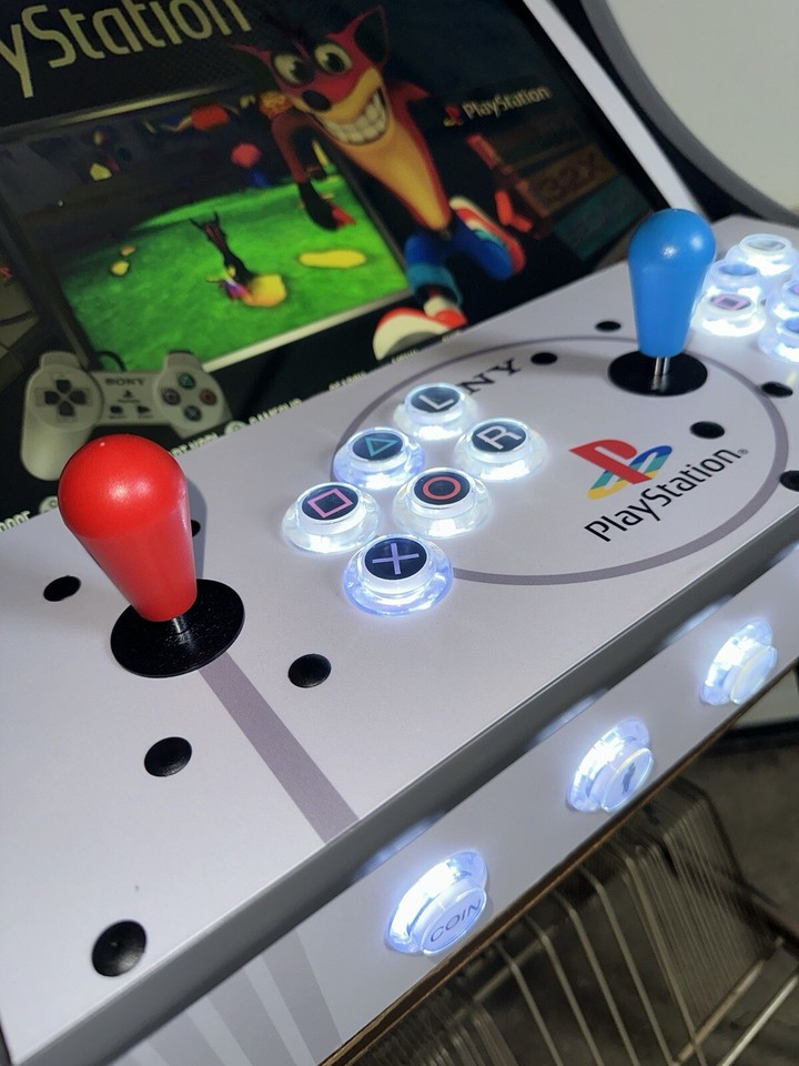 Custom PlayStation Multicade Tabletop Bartop Arcade Cabinet Raspberry ...