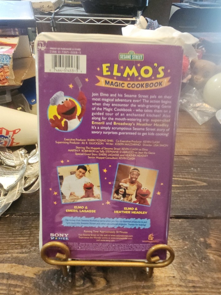 Sesame Street - Elmos Magic Cookbook (VHS, 2001) 74645145334| eBay