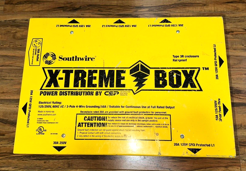 Southwire X-TREME SPIDER BOX 12000 watt 50 AMP 125/250 Volts EX+ Cond ...