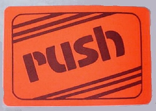 RUSH Mailing Labels - 100 ct Roll | eBay