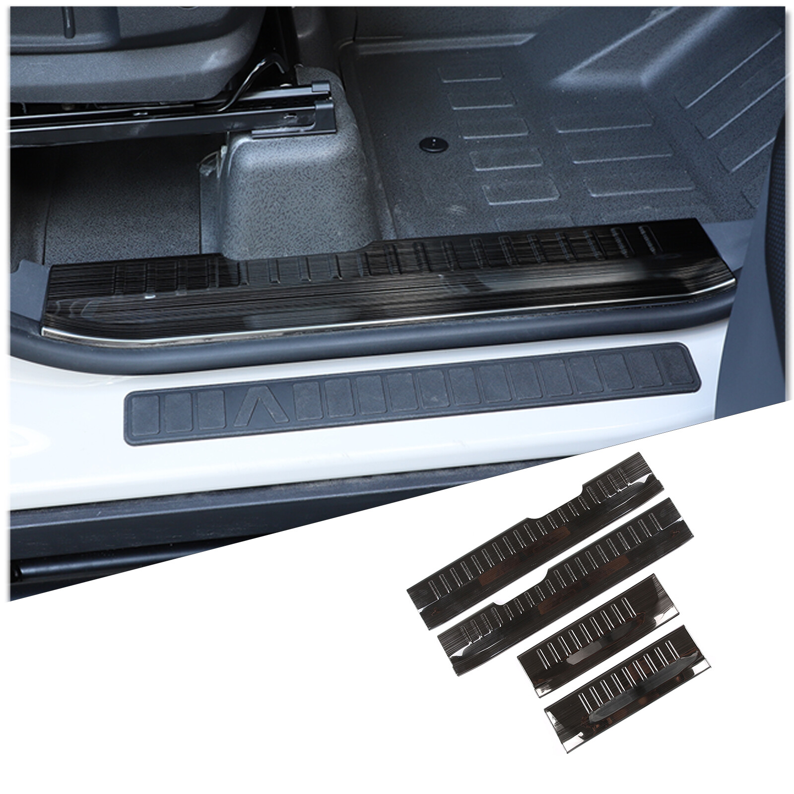 Steel Interior Car Door Sill Protector Step Cover Tirm For Ineos ...