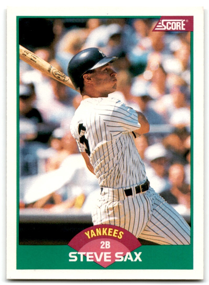1989 Score Rookie & Traded Steve Sax New York Yankees #20T | eBay