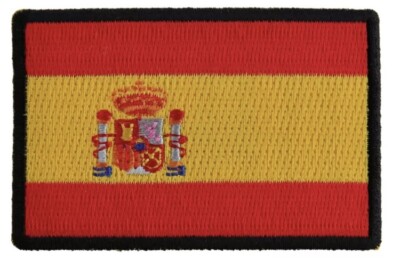 SPANISH FLAG SPAIN EMBROIDERED IRON ON PATCH | eBay