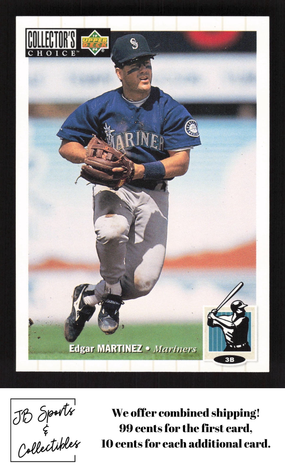 1994 Collector's Choice Edgar Martinez #480 Seattle Mariners | eBay