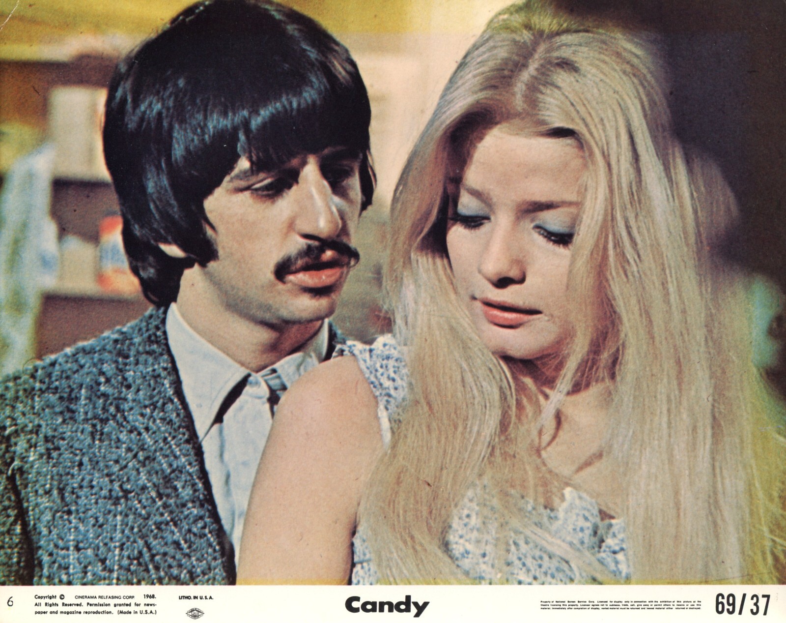 CANDY 1969 8x10 Color Lobby Cards (4) - Ewa Aulin, Ringo Starr , John ...