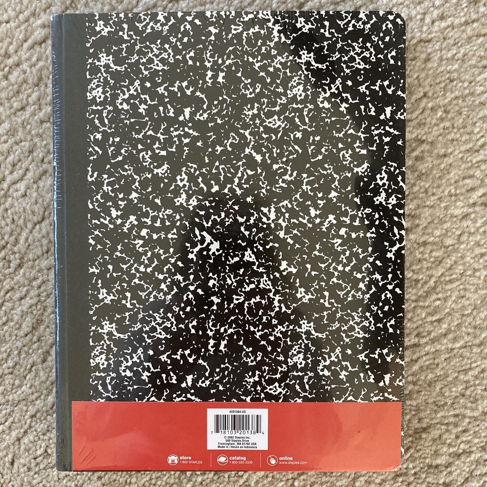 Staples Composition Books (201384) Wide Ruled -2 Books, 100 Pages Each ...