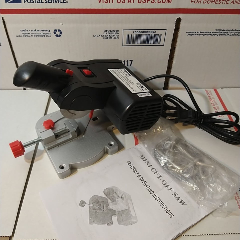 Vevor Mini Miter Cut-off Chop Saw 0-45° Home Diy Benchtop Table Cutting ...