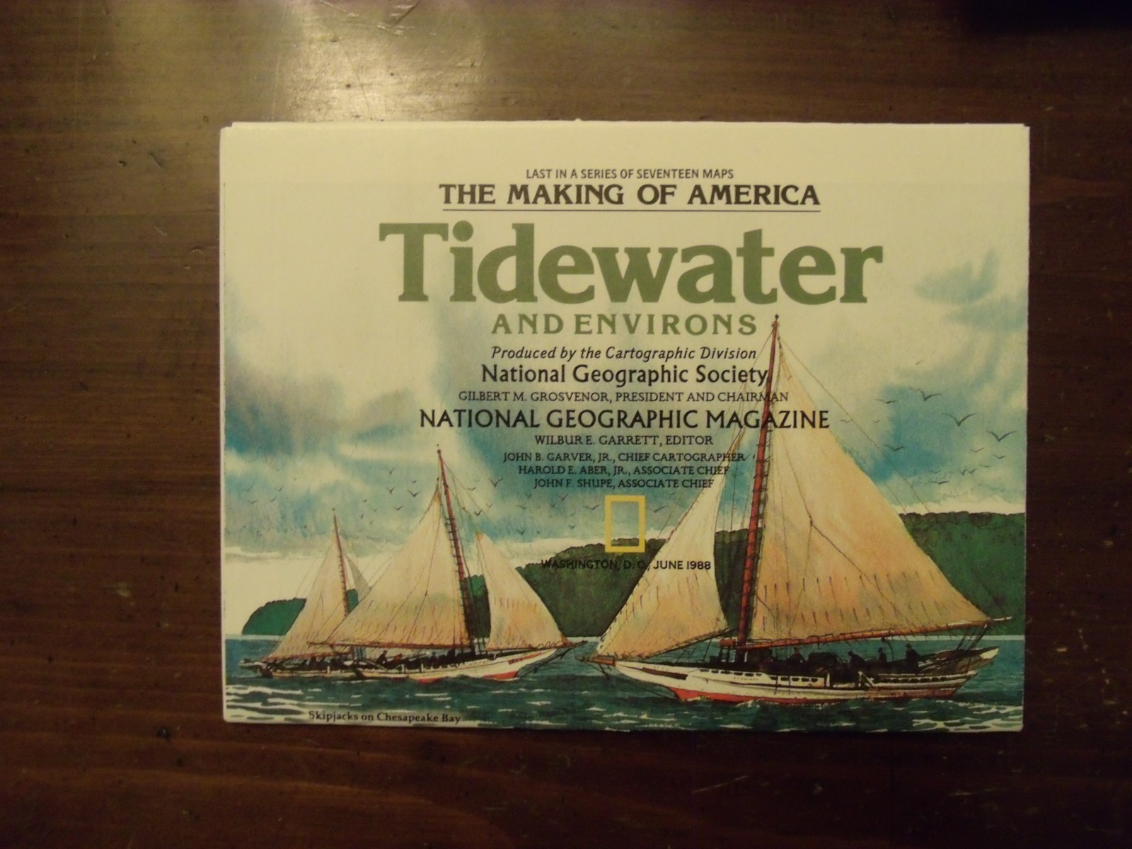 National Geographic Map The Making Of America Tidewater & Environs June ...