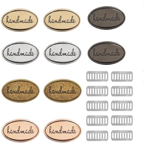 Multi-Color Metal Handmade Labels with Shim For Clothing Decoration ...