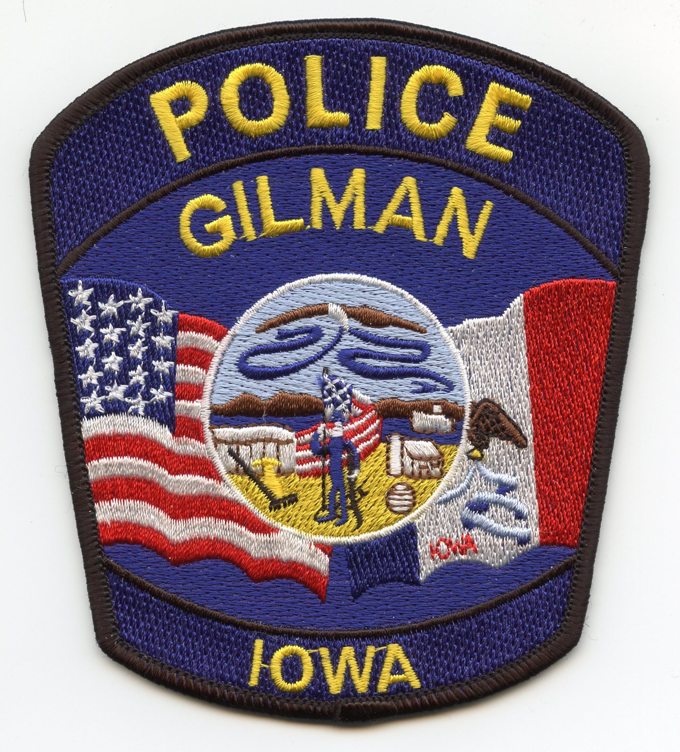 GILMAN IOWA IA POLICE PATCH | eBay