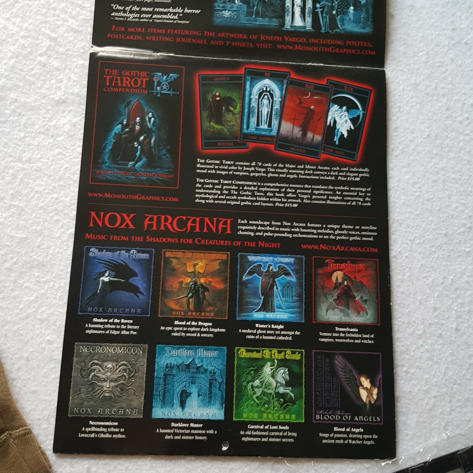 Joseph Vargo Callendar 2008 Gothic Fantasy "Born of the night" 12 ...