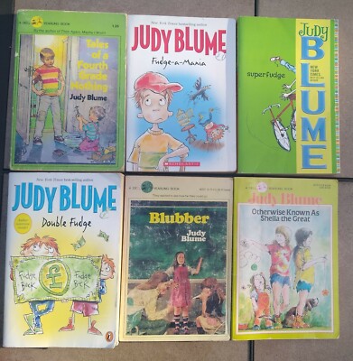 JUDY BLUME COMPLETE FUDGE SERIES CHILDRENS CHAPTER BOOKS LOT OF 6 ...