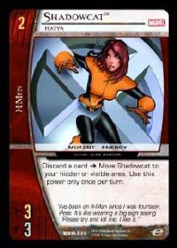 VS System: Shadowcat, Katya [Played] Marvel X-Men TCG CCG Classic ...