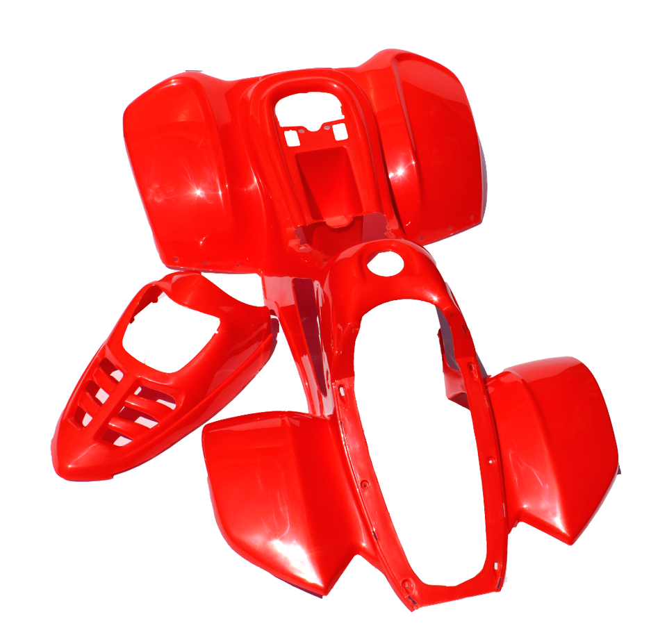 RED CHINESE ATV BODY KIT PLASTICS 49CC 50CC 70CC 90CC 110CC | eBay
