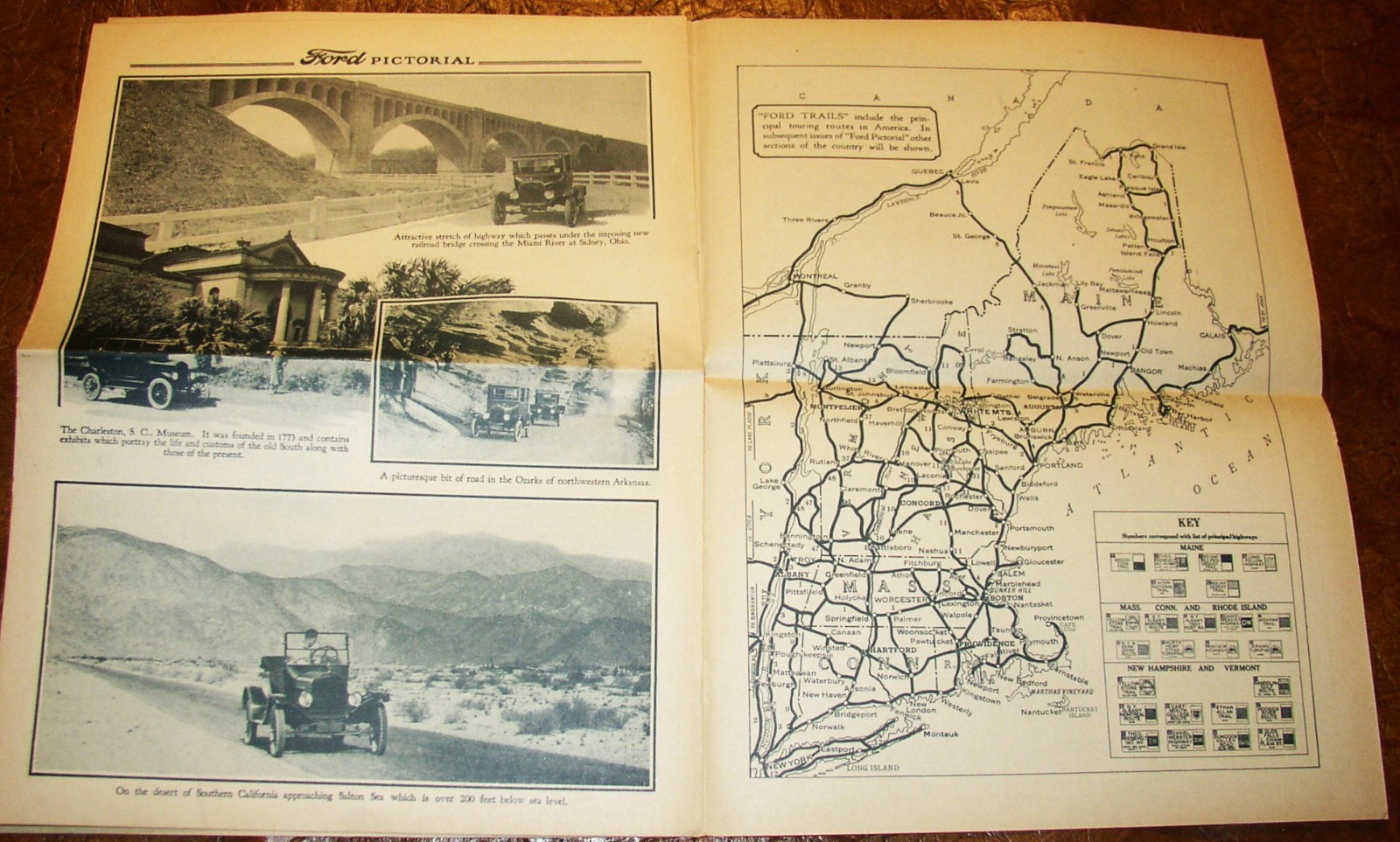 1925 Ford Model T Car Pictorial Ads Travel News Sales Brochure (August ...