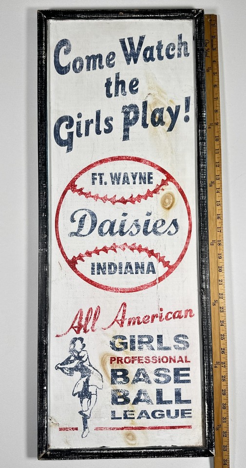 A League Of Their Own Ft Wayne Daisies Wood Sign AAGPBL Baseball Decor ...