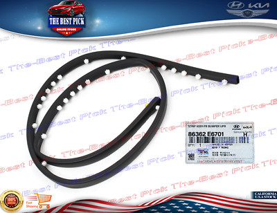 ⭐GENUINE⭐ Front Grille Upper Rubber Seal OEM 2018-2019 Hyundai Sonata ...