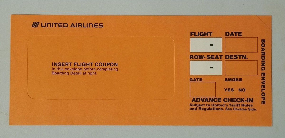 United Airlines Boarding Pass Ticket More Data To Prove United