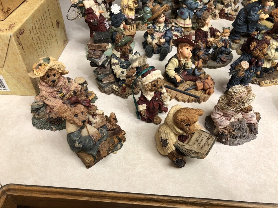 87+ Boyds Bears Large lot collection Resin Figurines Genuine Resale Lot ...