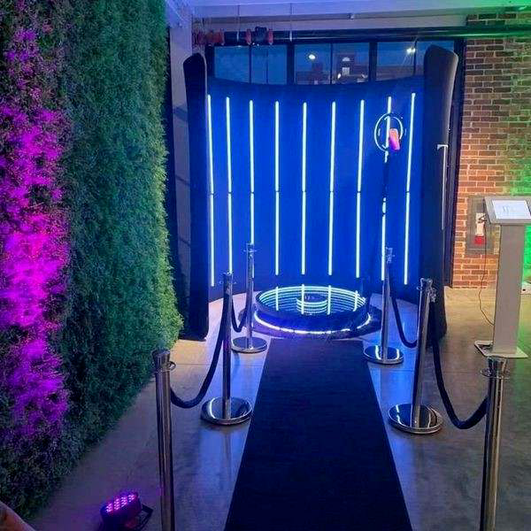 360 Photo, Video Booth 80cm-90cm-100cm LED Glass Photo Booth With ...