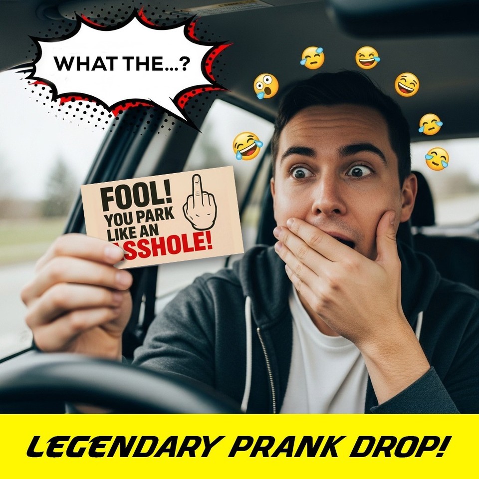 50 Pack Fake $50 Parking Prank Cards – Funny Gag Ticket to Fool Bad ...
