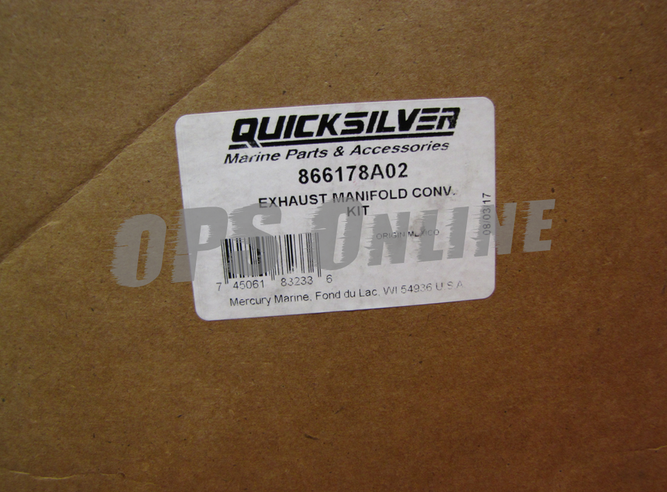 NEW/OEM Mercury/ Mercruiser 8.1L /496 Exhaust Manifold Conversion Kit ...