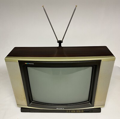 Vintage Retro Sony Triniton 19” KV-1981R CRT Tube Color Gaming TV ...