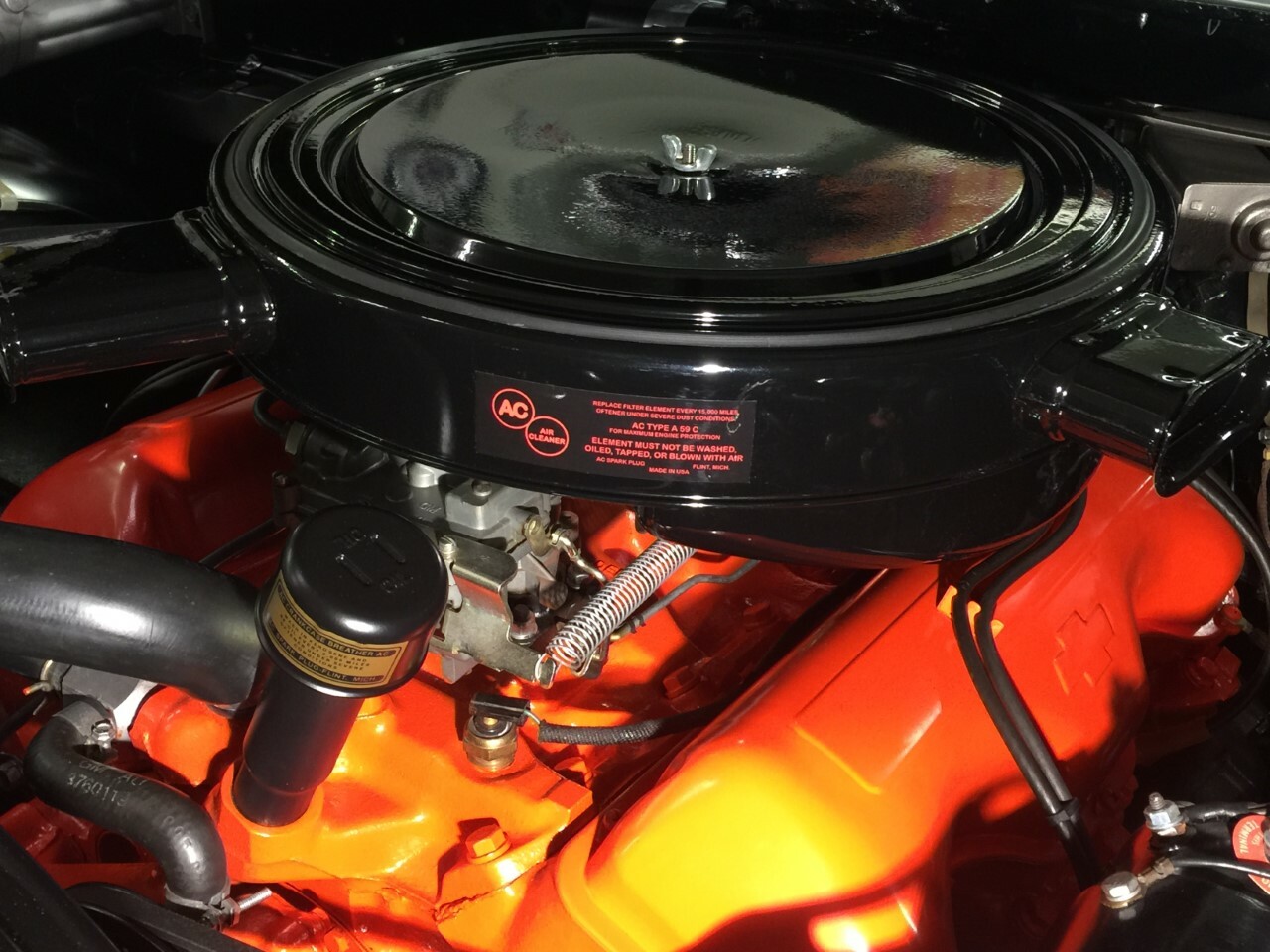 Chevy 348 tri power air cleaner decal fits Impala, Bel Air, Biscayne 59 ...