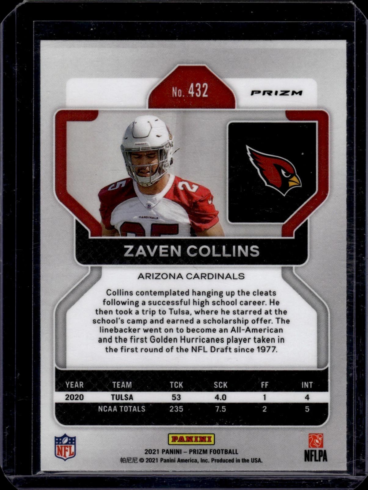 2021 Panini Prizm #432 Zaven Collins Silver | eBay