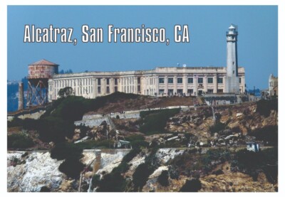 Alcatraz, San Francisco, California, CA, Souvenir, Fridge Magnet CA068 ...