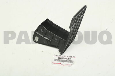 6563202260 Genuine Toyota PLATE, REAR WHEEL HOUSE, FRONT LH 65632-02260 ...