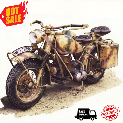 NEW FREEDOM 16006 1:16 WWII German Military Motocycle R75 Solo Model ...