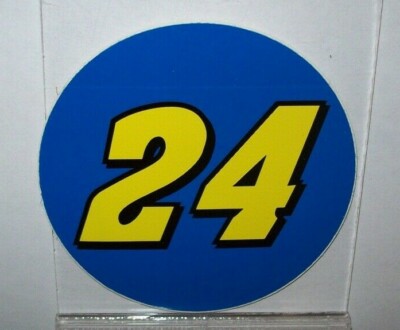 JEFF GORDON #24 3 INCH ROUND DECAL STICKER BRAND NEW!!!! | eBay