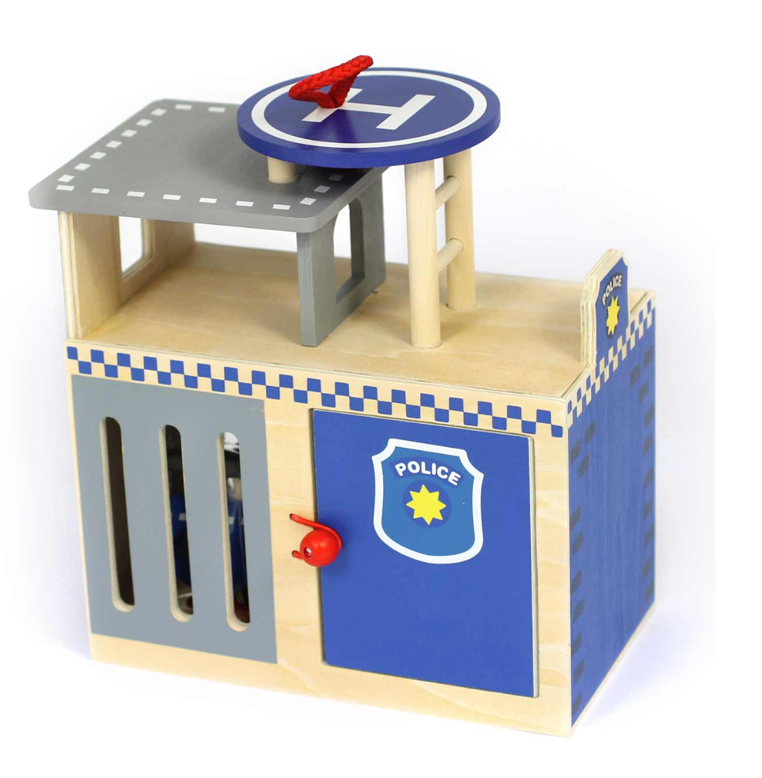 PORTABLE WOODEN POLICE PLAYSET | eBay