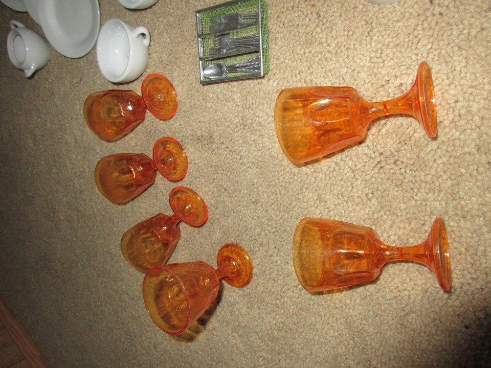 Vintage Silverware Goblets China Childs Toy Tea set Dinner Yellow Rose ...