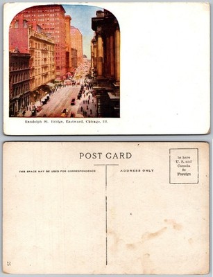 Randolph Street Bridge Eastward City Scene Chicago IL Postcard | eBay